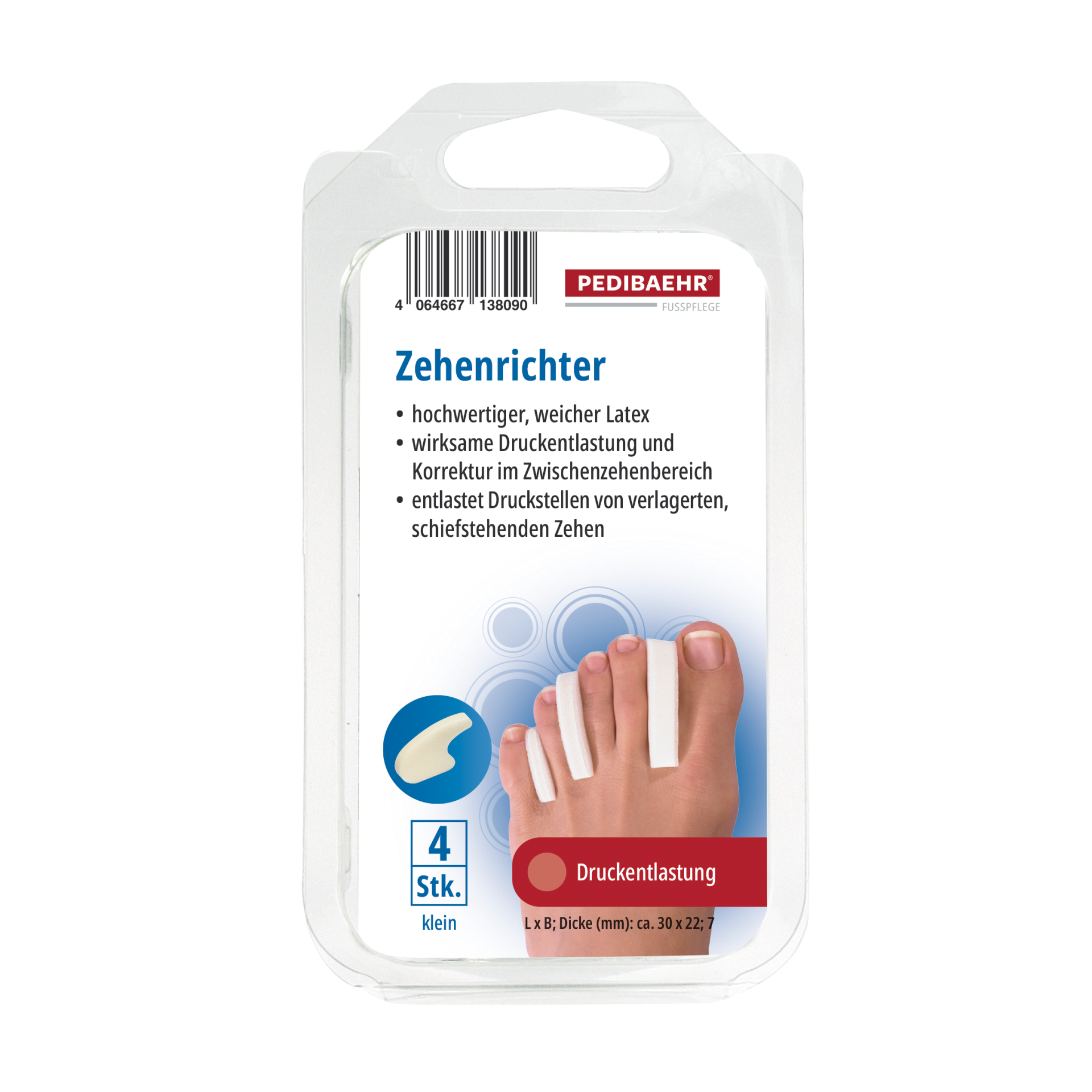 Verbandstoff Zehen, TG 1 | Nahtloser Schutz für Wunden